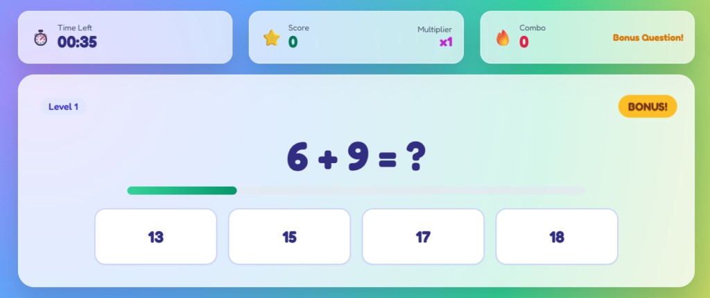 Addition Blast! — Single-Digit Addition with Carrying Game for Grades 1 ...